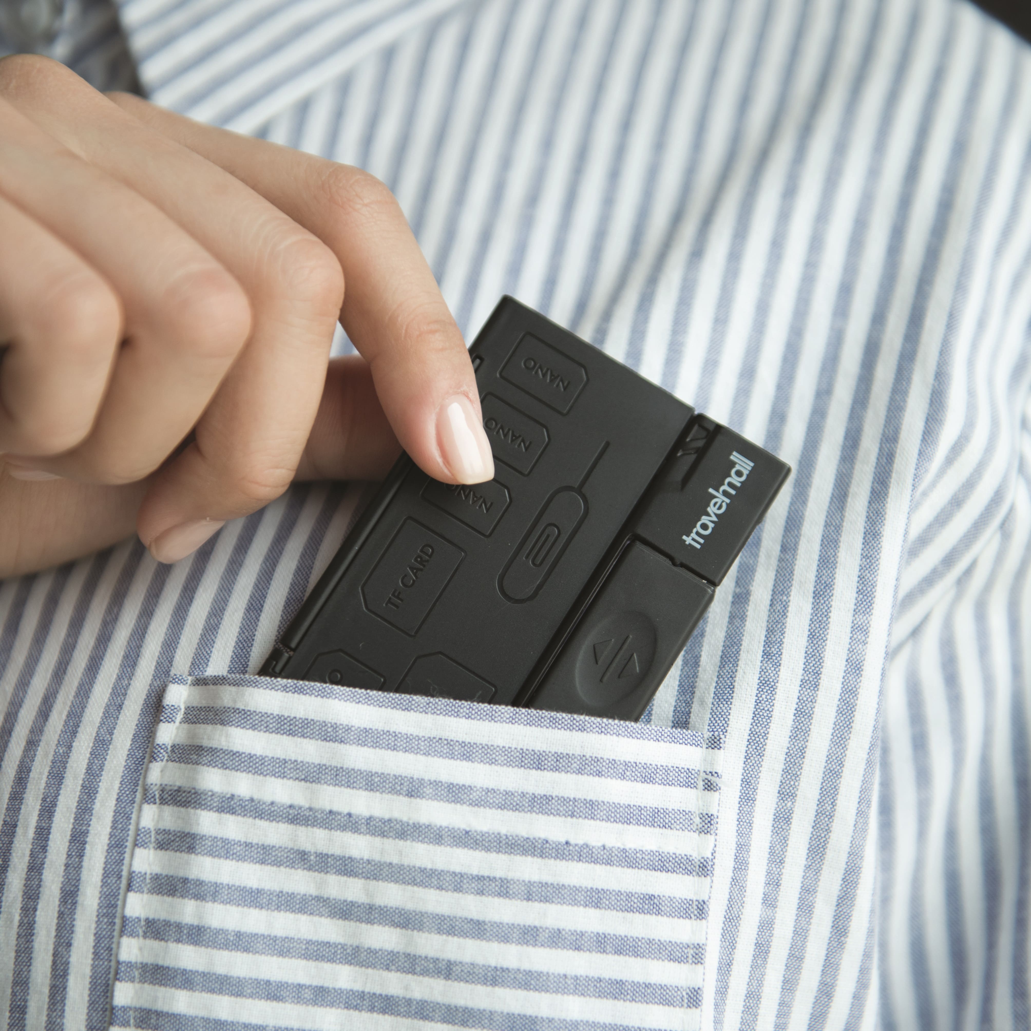 Travelmall Ultra-Slim Multi Storage Sim Card Orangizer with Type C OTG ...